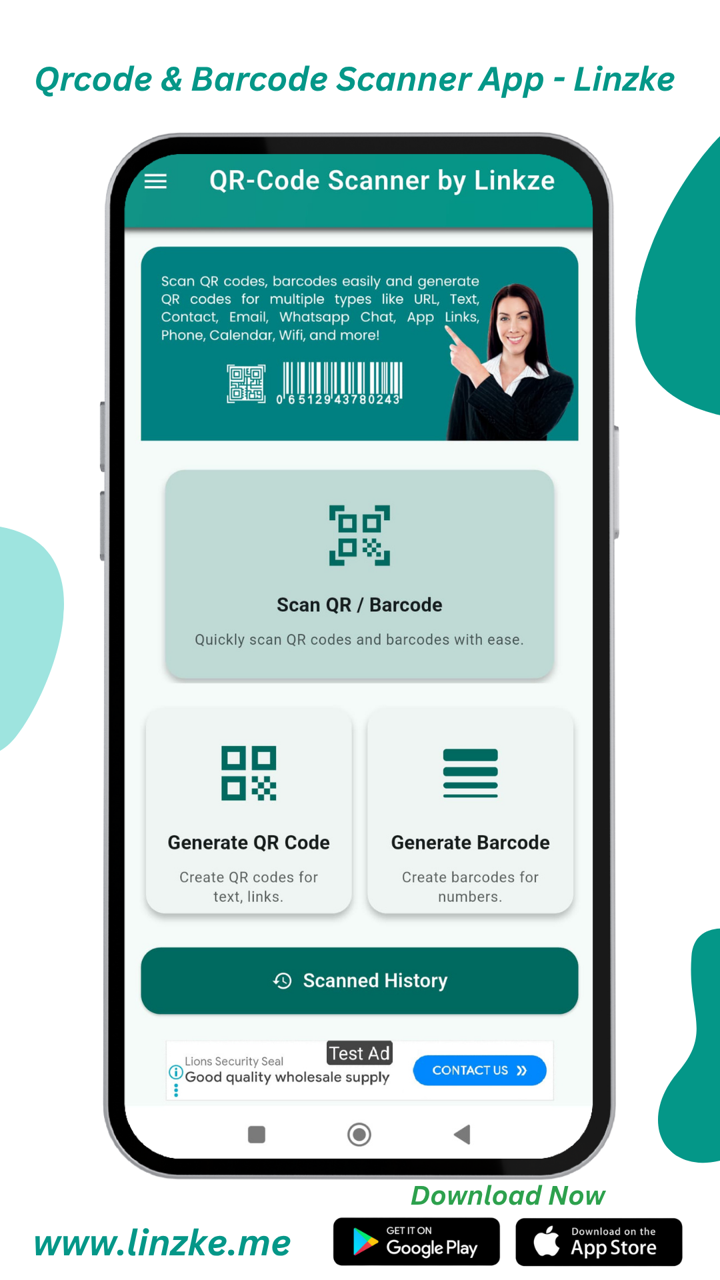 QR Code & Barcode App – Linzke by quickro | CodeCanyon